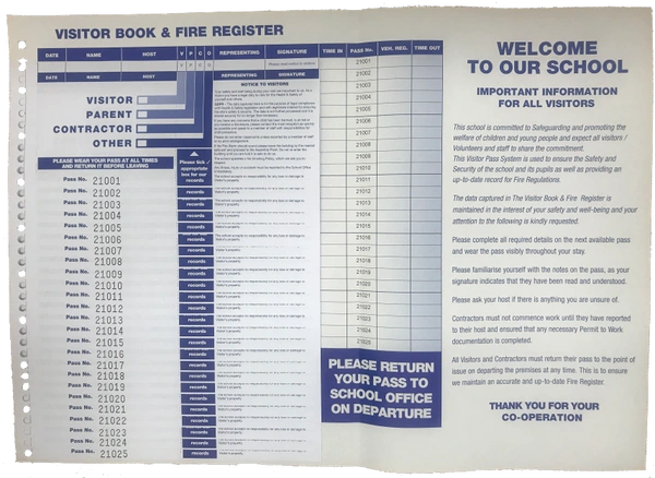 School Visitor Passes | Preprinted Stock | Specialist Print School Visitor Passes | Preprinted Stock | Specialist Print